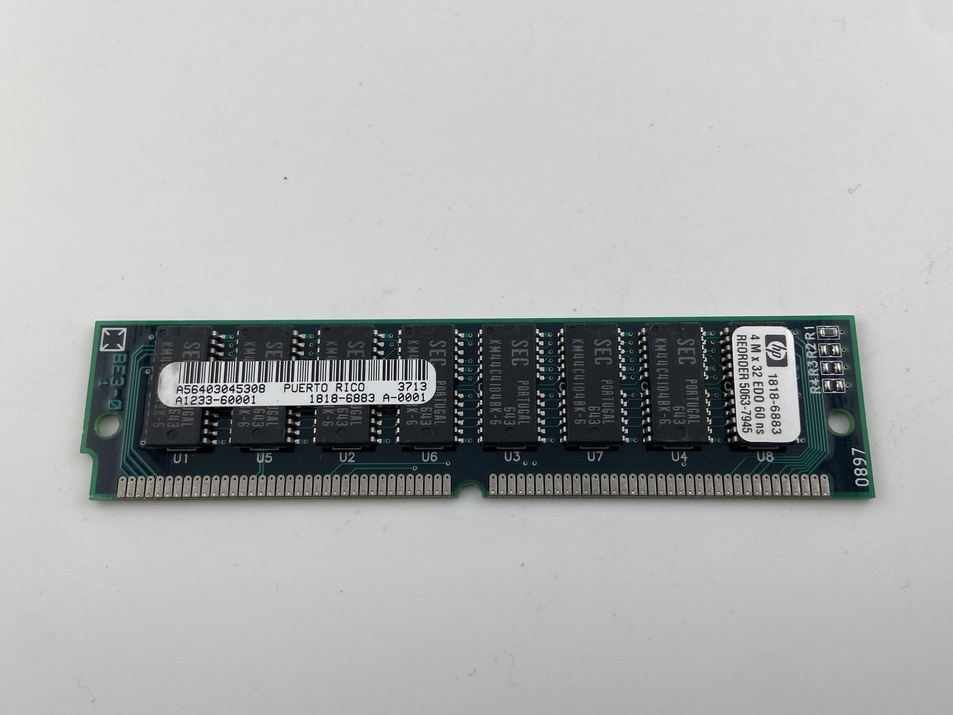 4x 16mb 72 Pin Edo SIMM RAM Memory HP 1818-6883 as Is for sale online ...