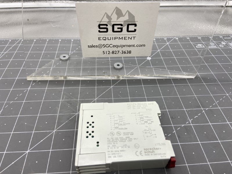 Sprecher+Schuh FSB3 Timing Relay PN: RZ7-FS-100JU23 | eBay